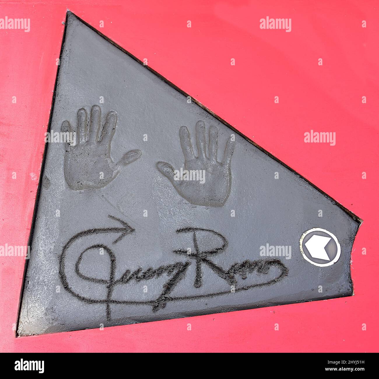 Jeremy renners handprints hi-res stock photography and images - Alamy