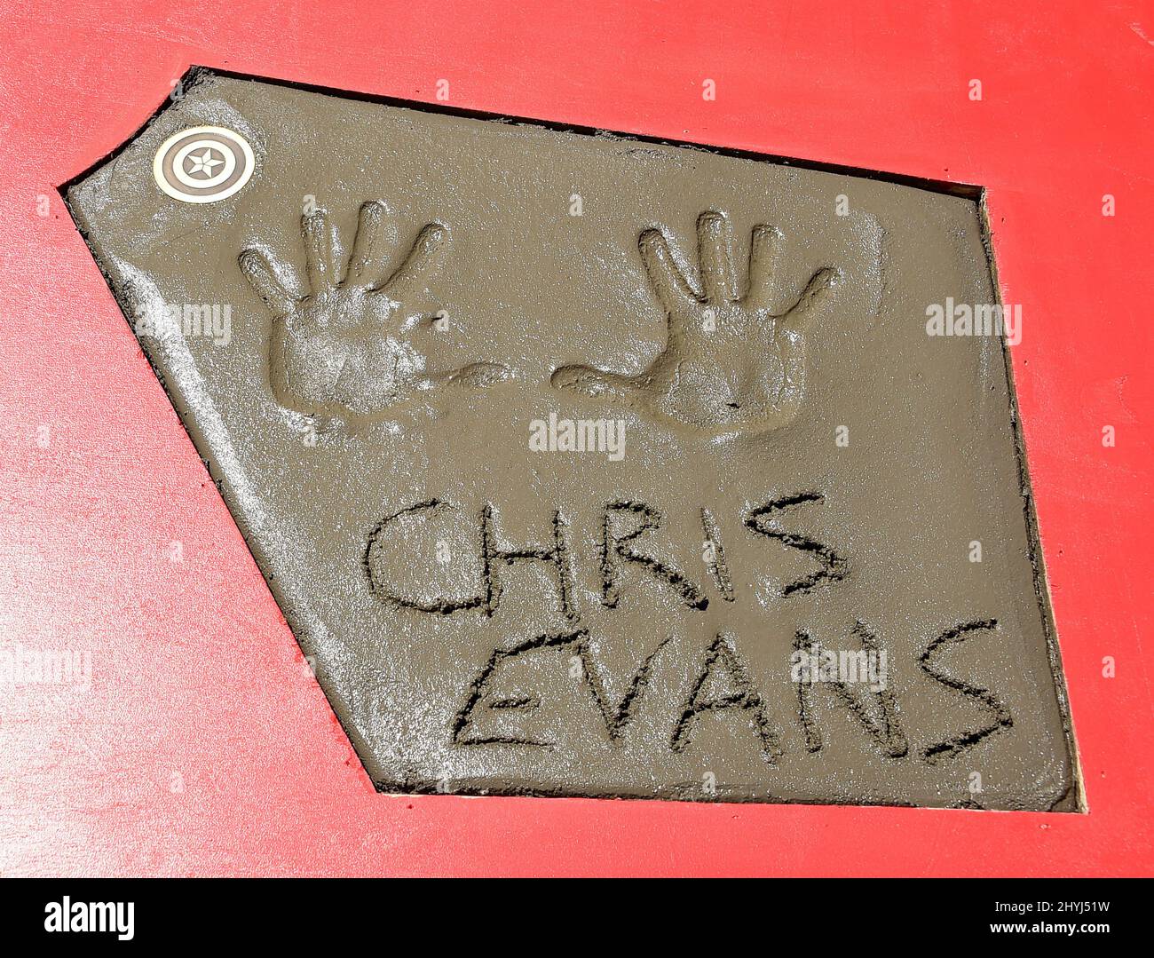 Chris evans handprints hi-res stock photography and images - Alamy