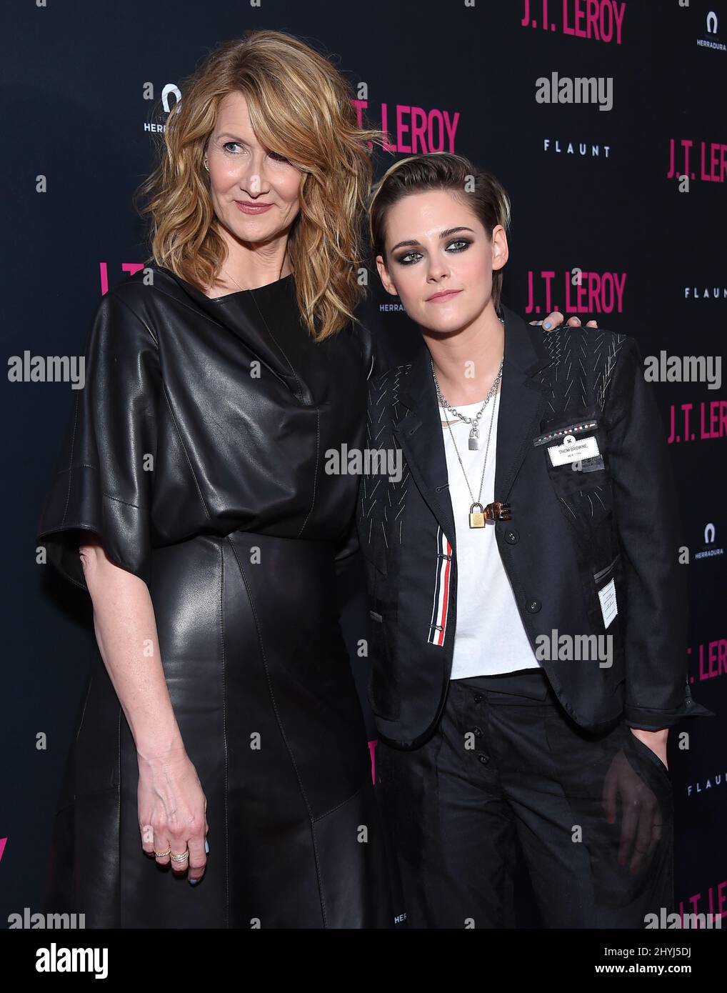 Laura Dern and Kristen Stewart arriving to the 'J.T. Leroy' Los Angeles ...