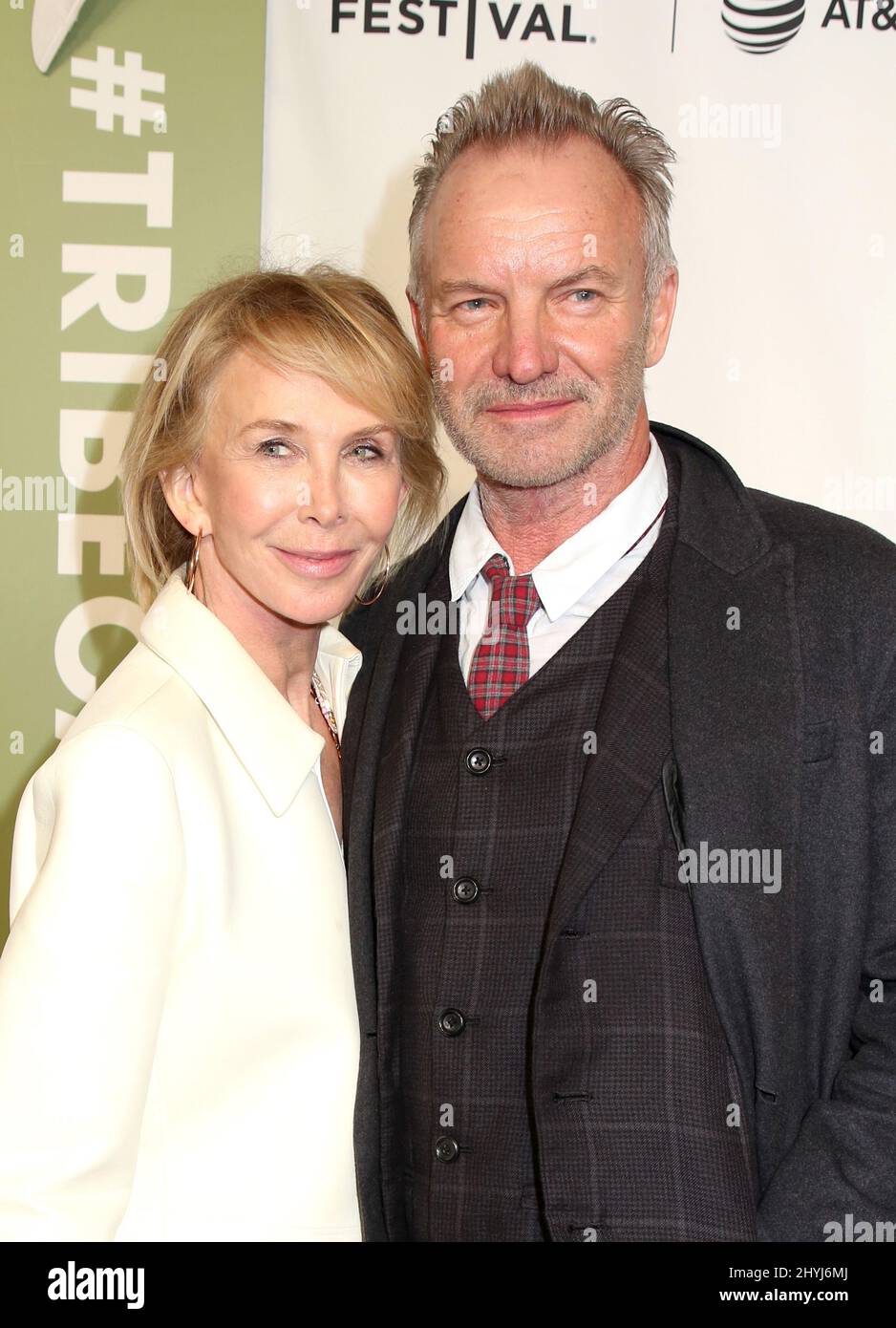 Sting & Trudie Styler attending the 2019 Tribeca Film Festival 'This is ...