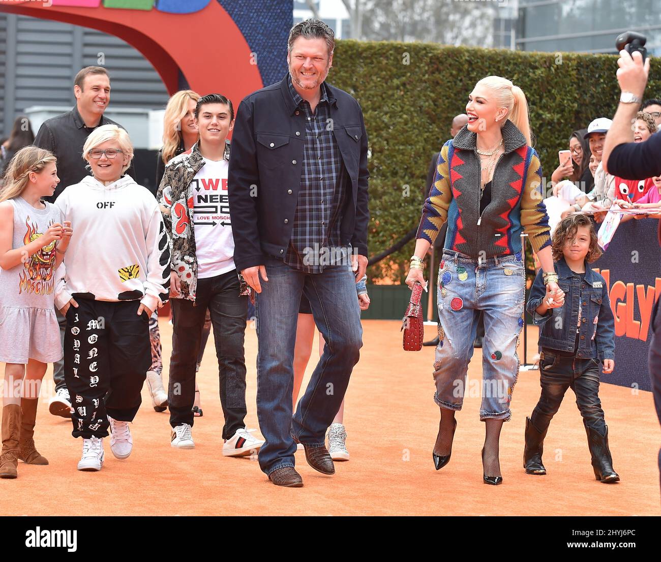 Zuma Rossdale, Gwen Stefani, Blake Shelton and Apollo Rossdale at the ...