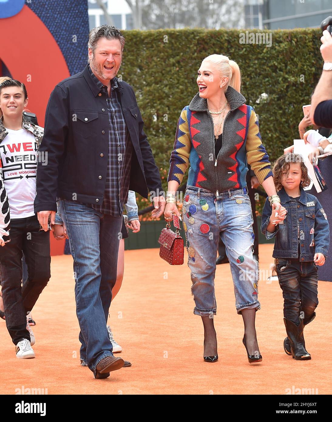 Zuma Rossdale, Gwen Stefani, Blake Shelton and Apollo Rossdale at the ...