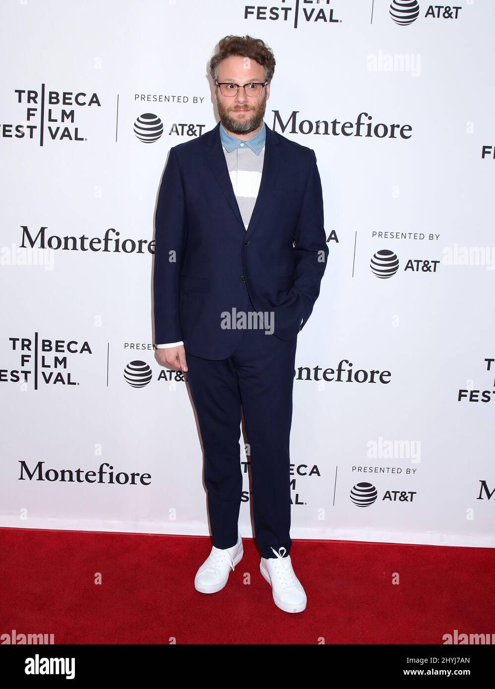 Seth Rogan attending the 2019 Tribeca Film Festival 'The Boys' Premiere ...