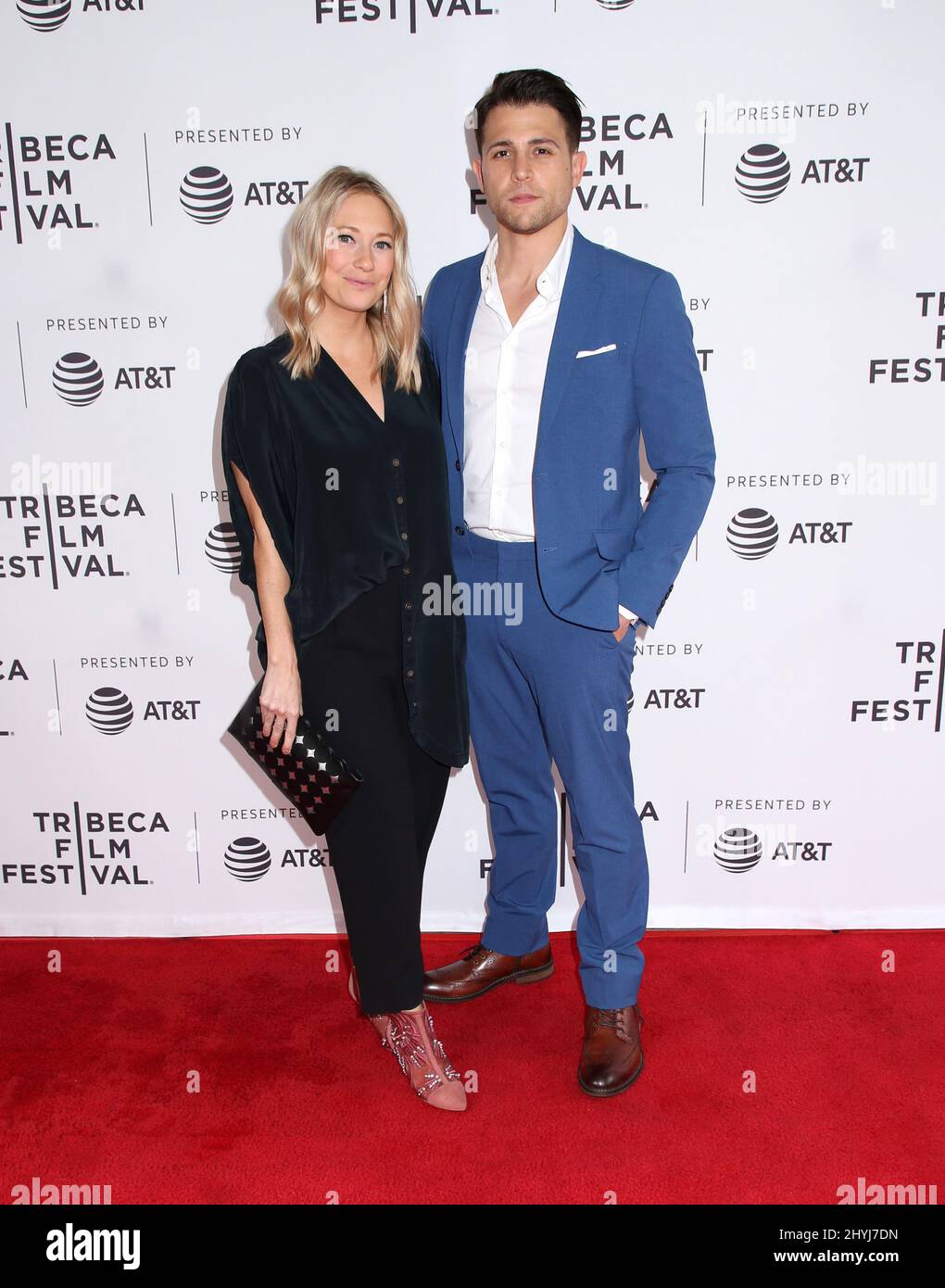 Lenny Platt & girlfriend Naomi Piercey attending the 2019 Tribeca Film ...