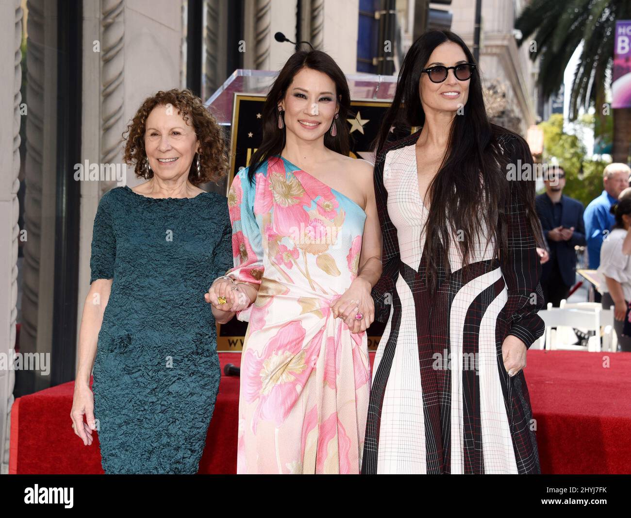 Lucy liu is joined by demi moore hi-res stock photography and images ...