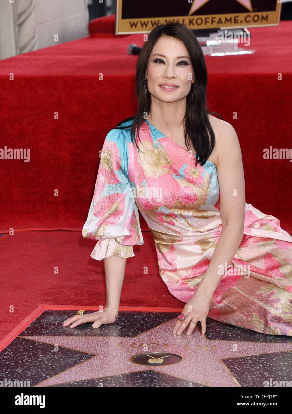 Lucy Liu at her Hollywood Walk of Fame star ceremony on May 1, 2019 in ...