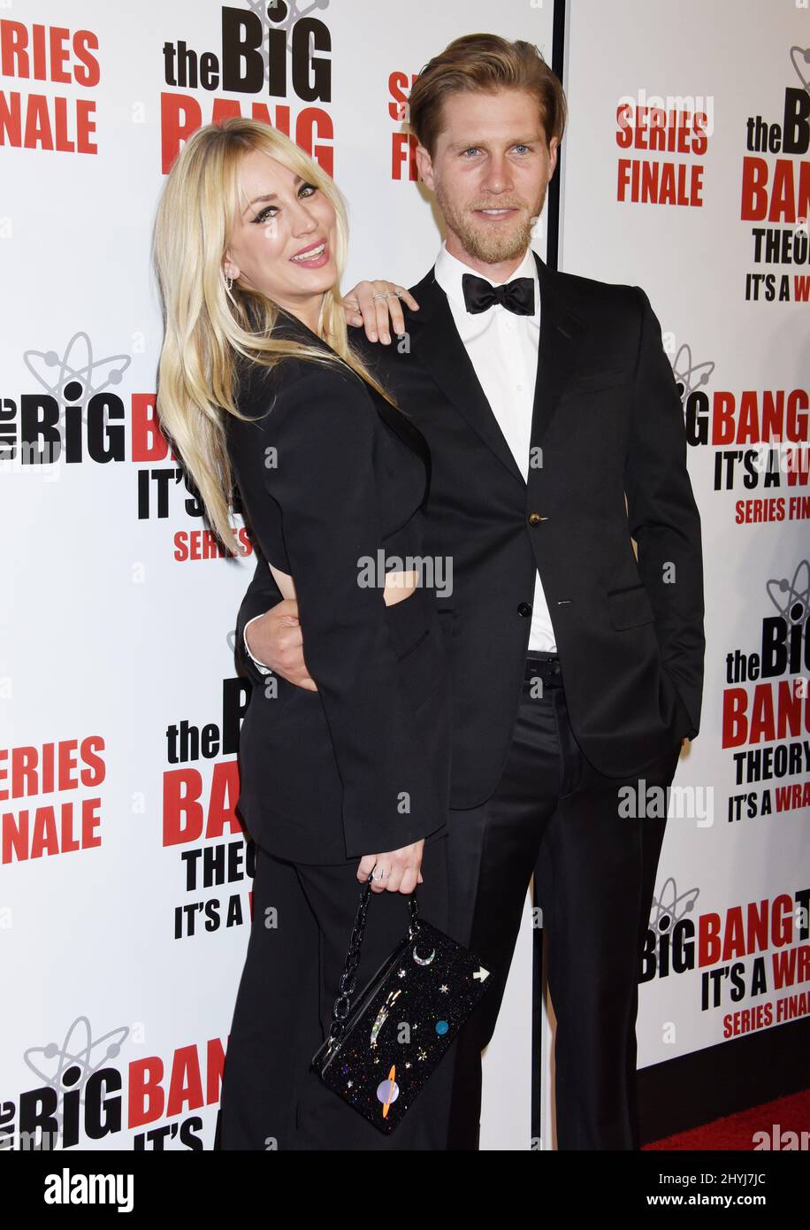 Kaley Cuoco and Karl Cook attending the Big Bang Theory Series Finale ...