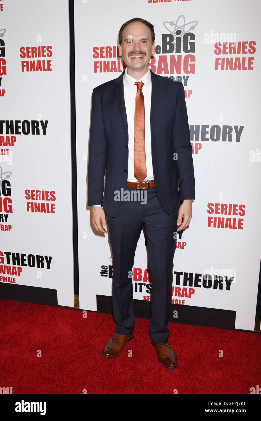 David Theune attending the Big Bang Theory Series Finale Party, held at the Langham Huntington ...