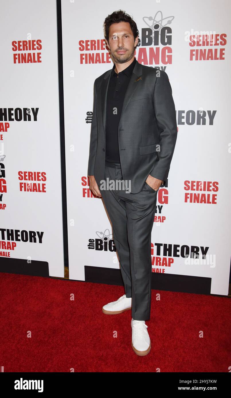 Brian Thomas Smith attending the Big Bang Theory Series Finale Party ...