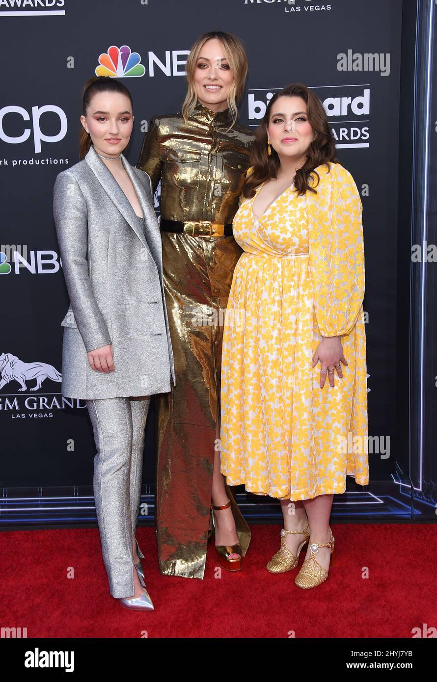 Kaitlyn Dever, Olivia Wilde and Beanie Feldstein attending the ...