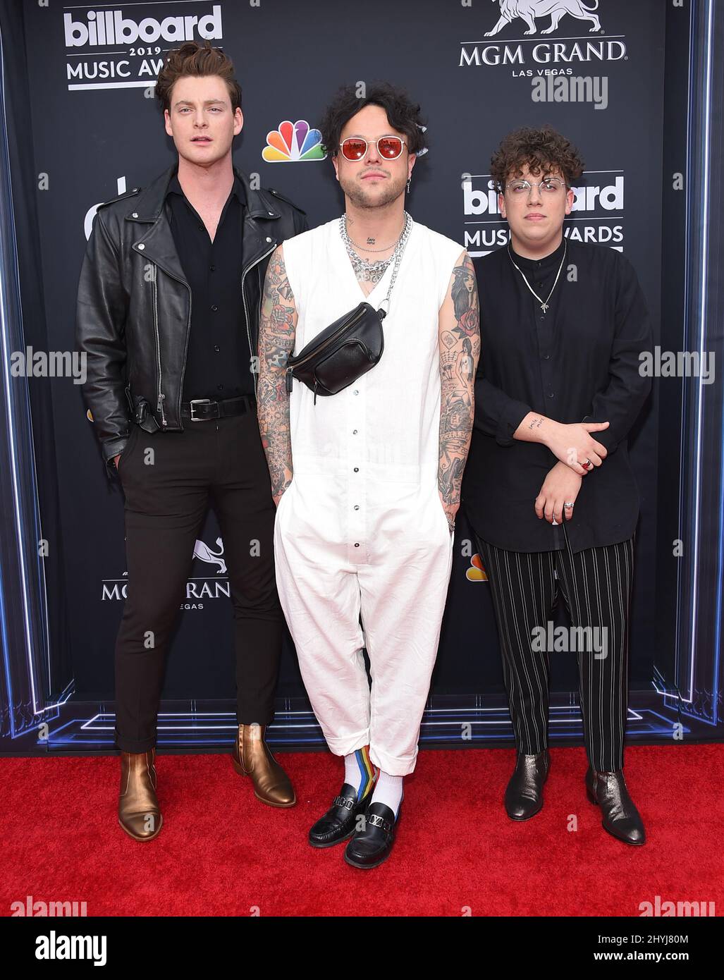 Jordan Greenwald, Mitchy Collins and Sam Price of lovelytheband ...