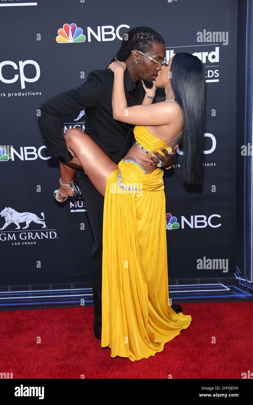 Offset and Cardi B attending the Billboard Music Awards 2019 at the MGM Grand Garden Arena in ...