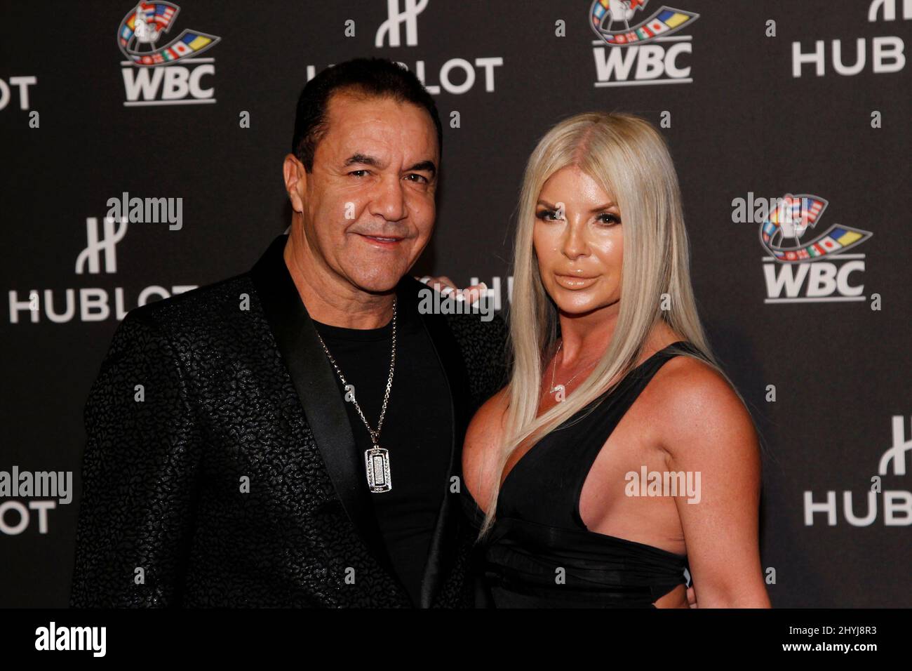 Jeff Fenech, Suzee Fenech arriving at the Hublot Night of Champions ...