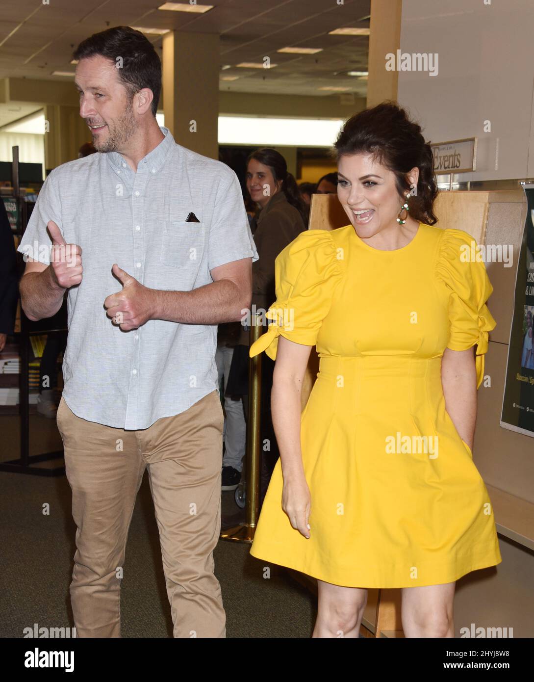 Brady Smith and Tiffani Thiessen's "You're Missing It!" book signing at Barnes & Noble at The ...