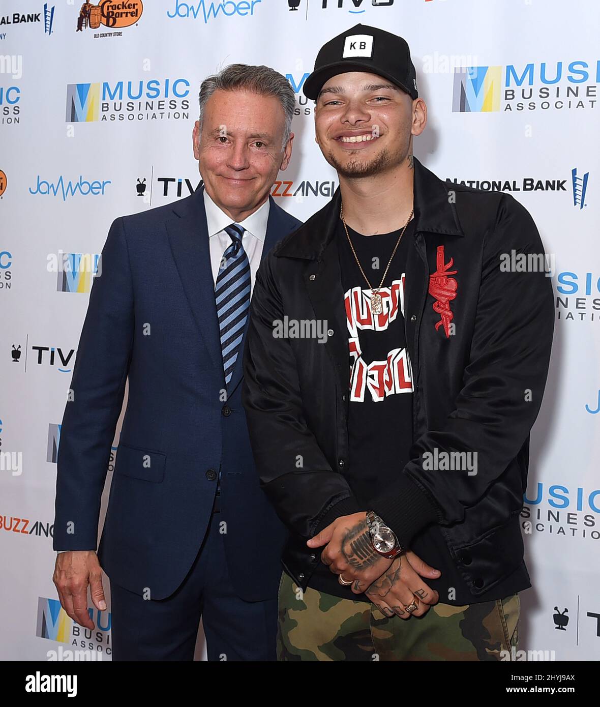 Randy Goodman and Kane Brown at the Music Biz 2019 Awards & Hall of ...