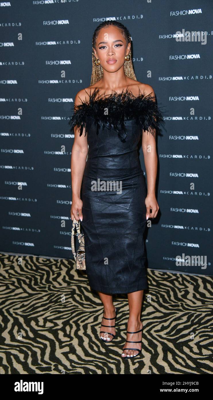 Serayah McNeill attending the Fashion Nova X Cardi B Collection Launch ...