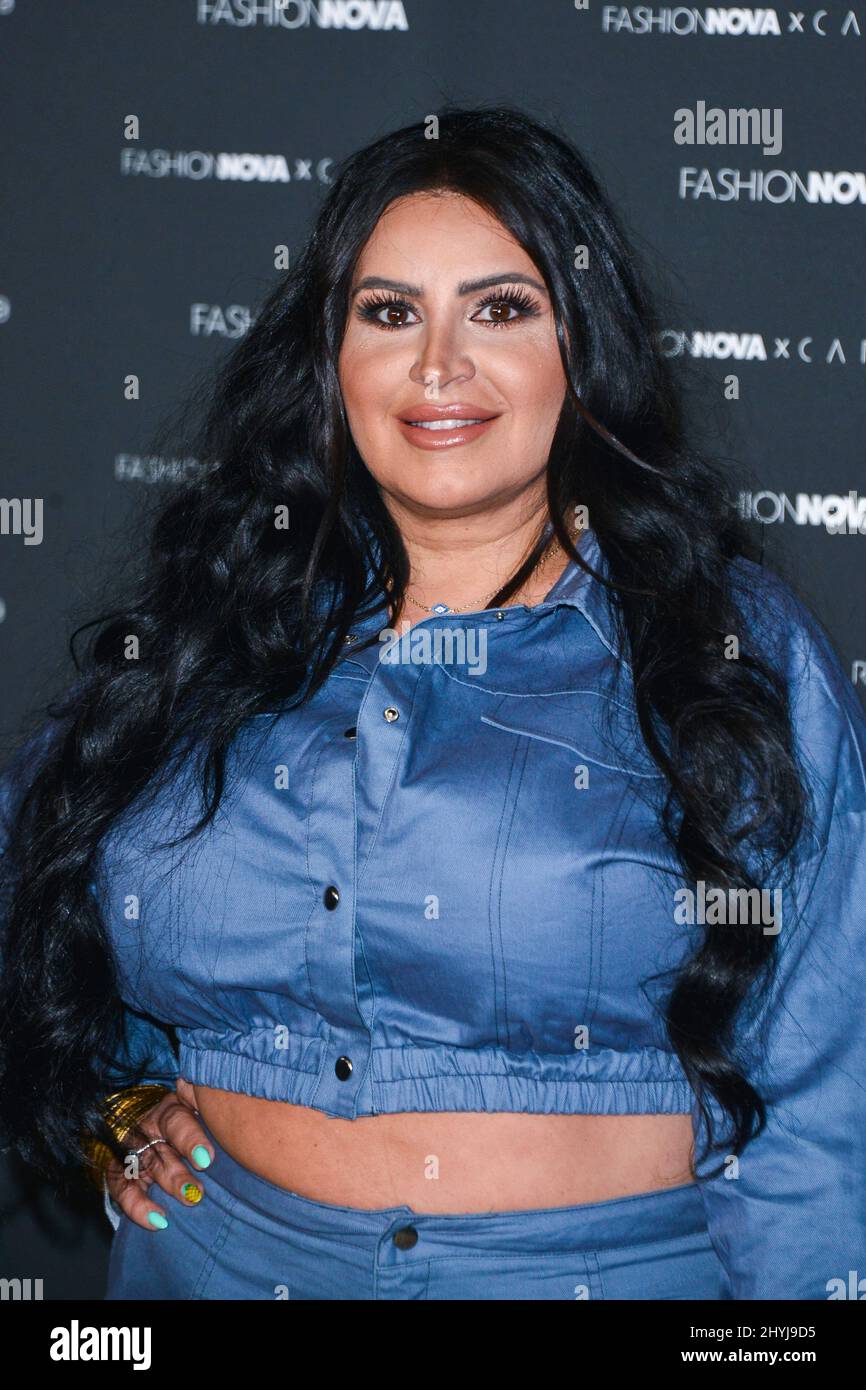 Mercedes Javid attending the Fashion Nova X Cardi B Collection Launch ...