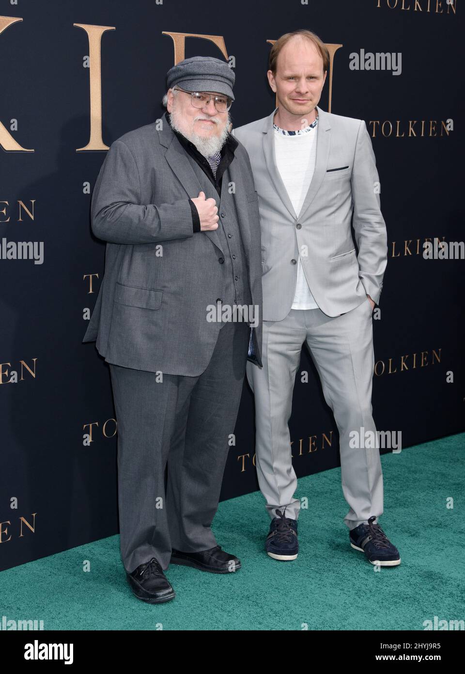 George R.R. Martin and Dome Karukoski attending the Tolkien Los Angeles ...