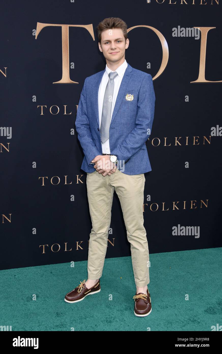 Ty Simpkin attending the Tolkien Los Angeles Premiere held at the ...