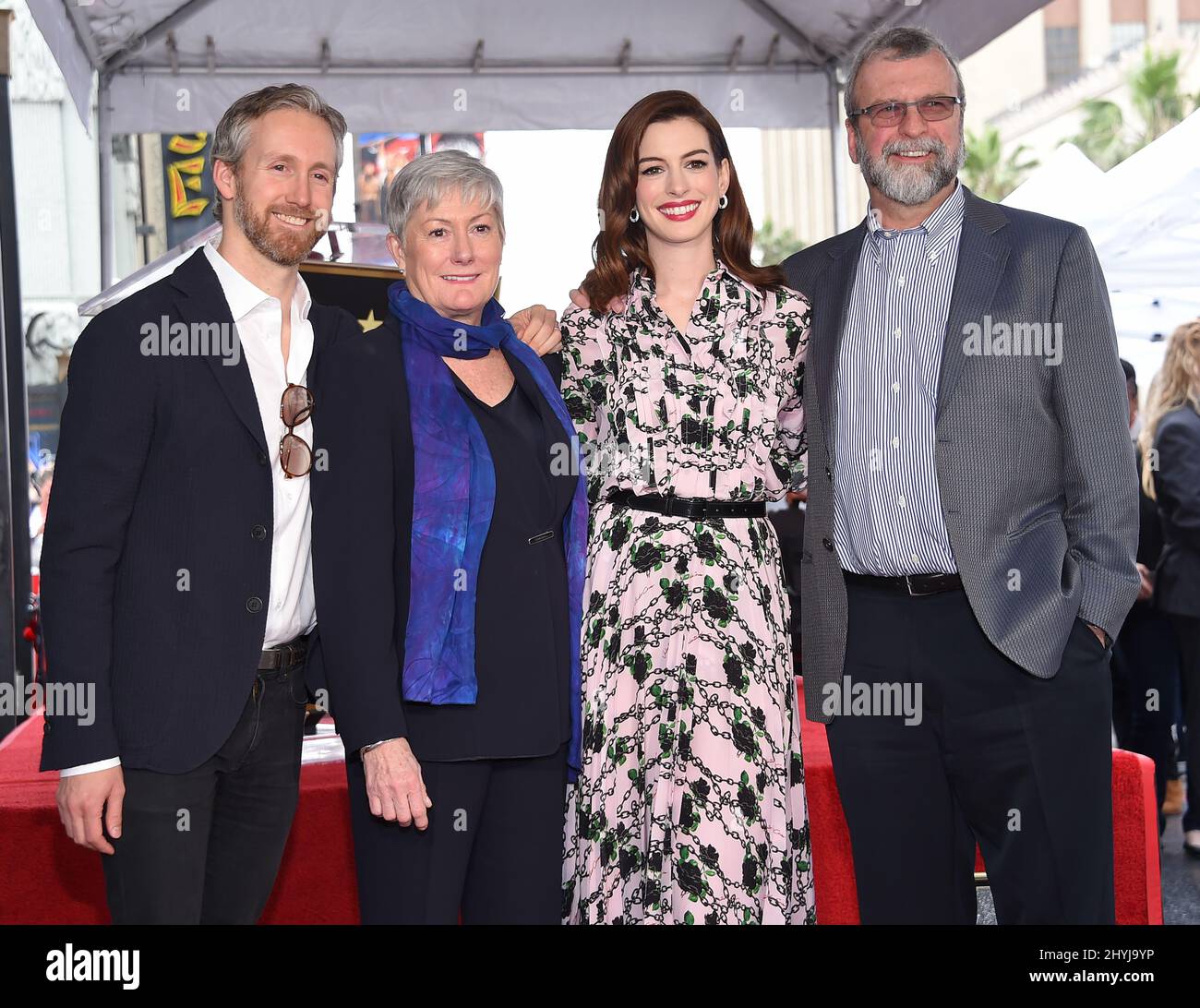 Adam Shulman, Anne Hathaway, Kate McCauley Hathaway and Gerald H during ...