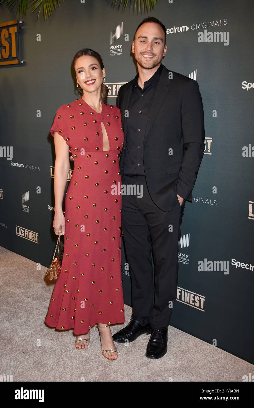 Jessica Alba and Joshua Alba attending the world premiere of L.A.'s ...