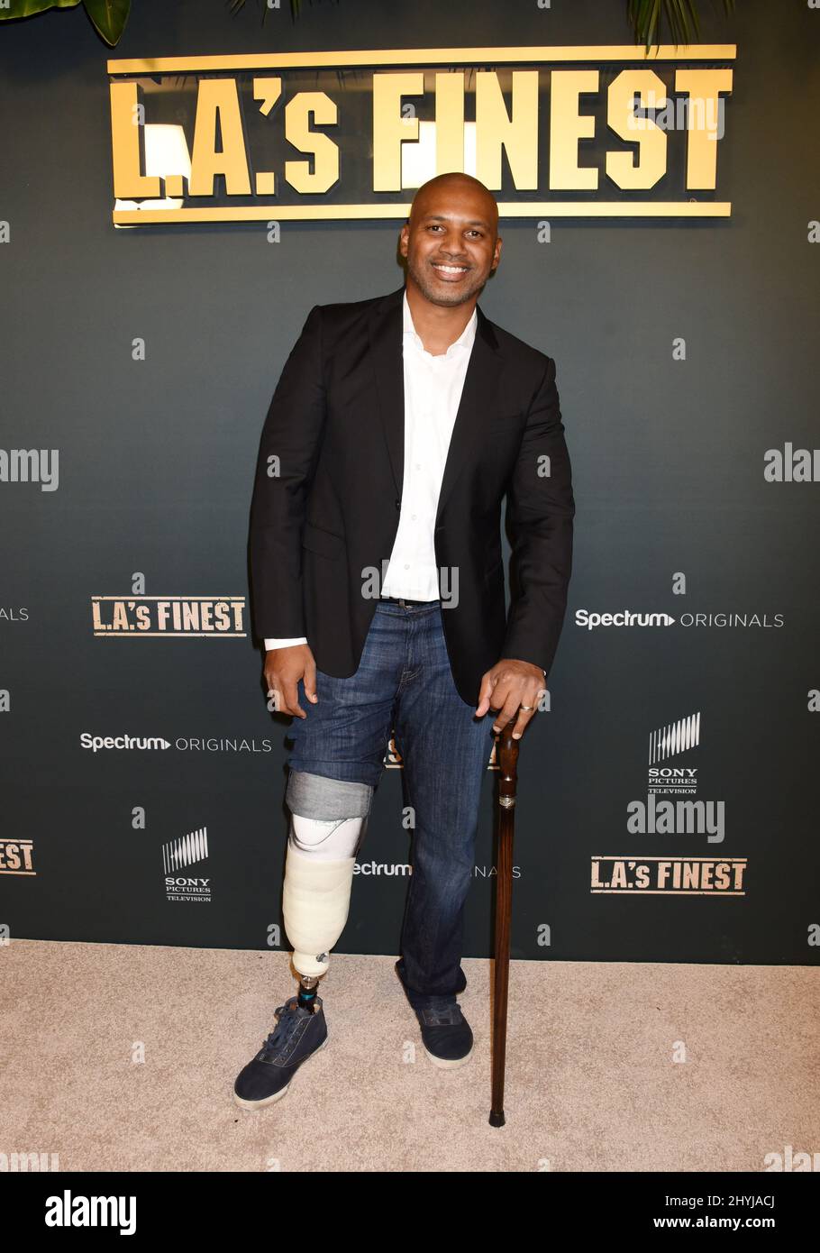 Brandon Sonnier attending the world premiere of L.A.'s Finest, held in ...