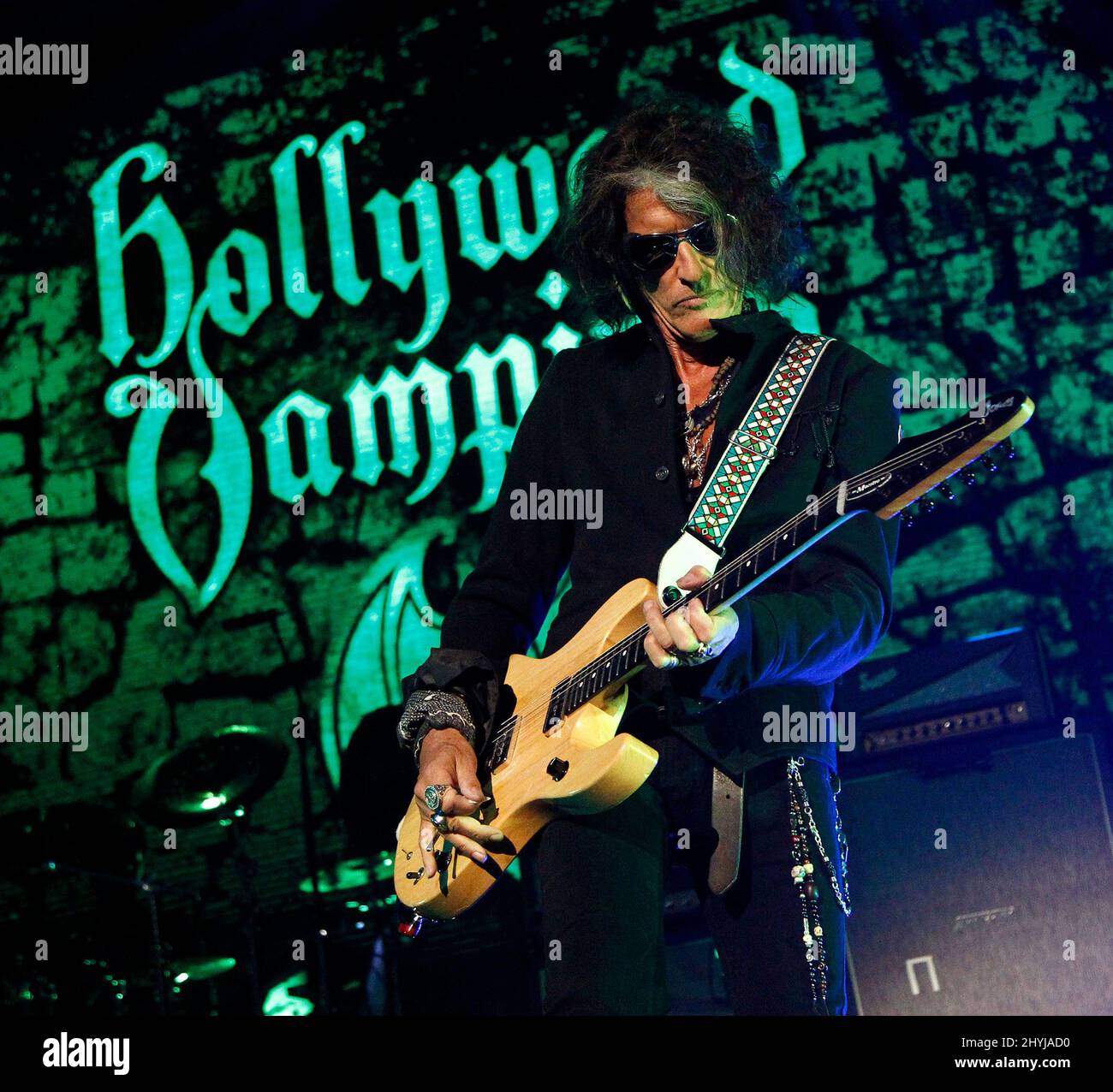Joe Perry on stage at the Hollywood Vampires concert held at The Joint ...
