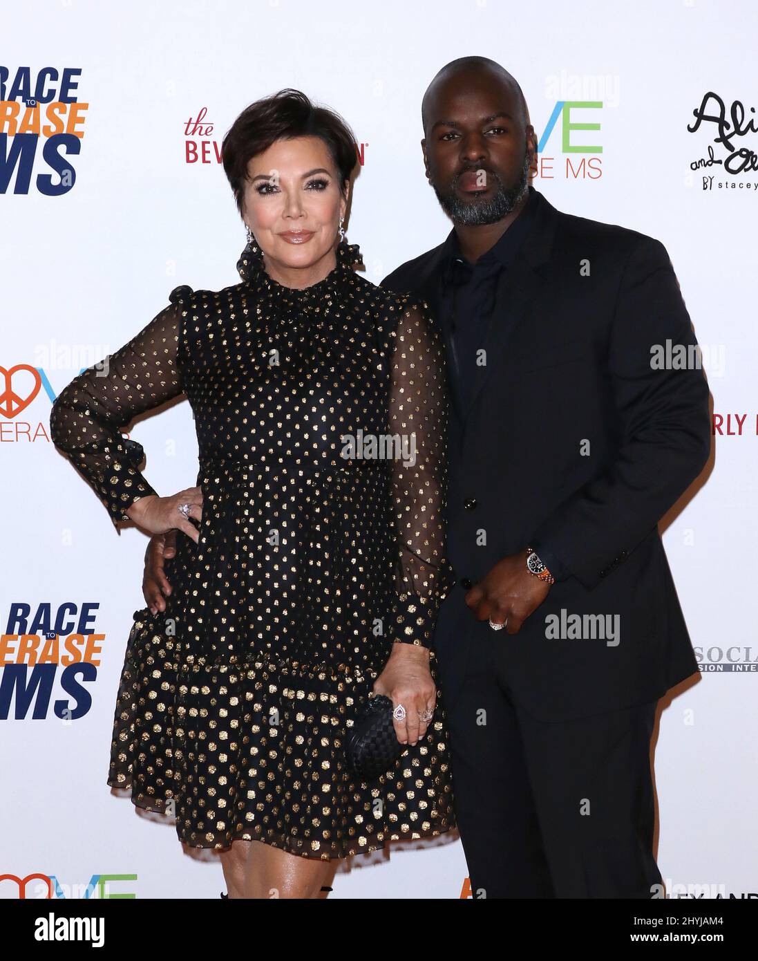 Kris Jenner and Corey Gamble attending the 26th Annual Race to Erase MS ...