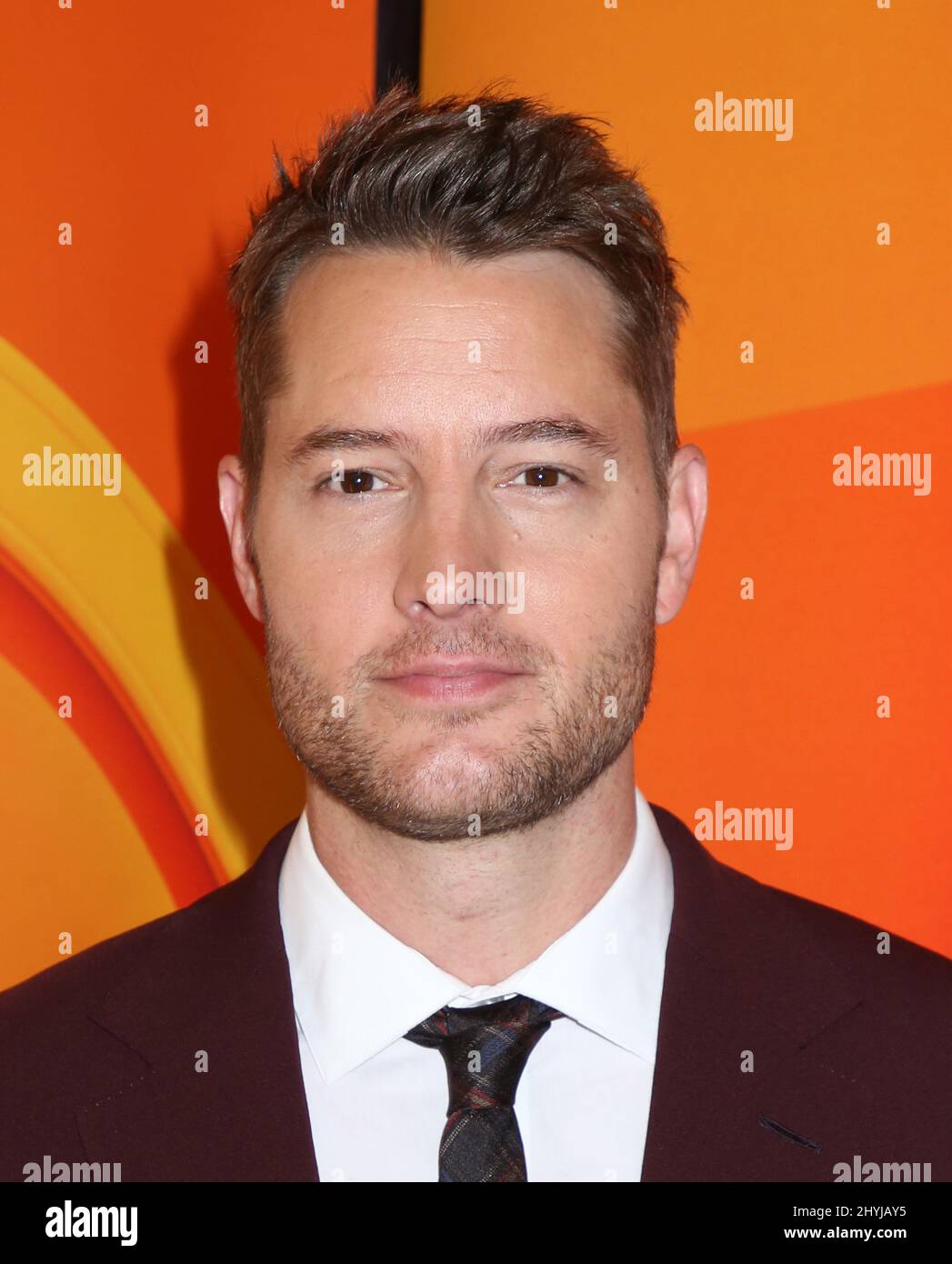 Justin Hartley attending the NBC 2019 Upfront held at The Four Seasons ...