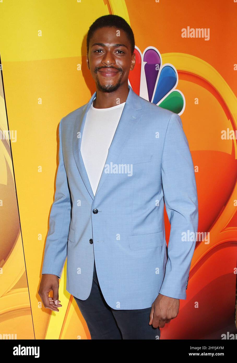 Justin Cornwell attending the NBC 2019 Upfront held at The Four Seasons ...