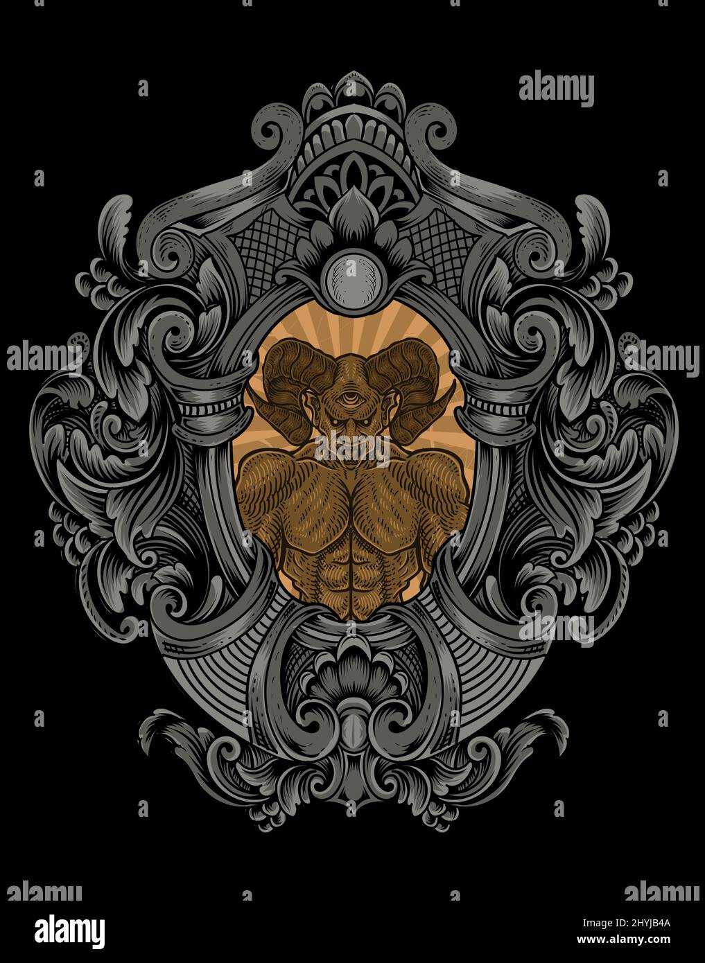 Demon frame hi-res stock photography and images - Alamy