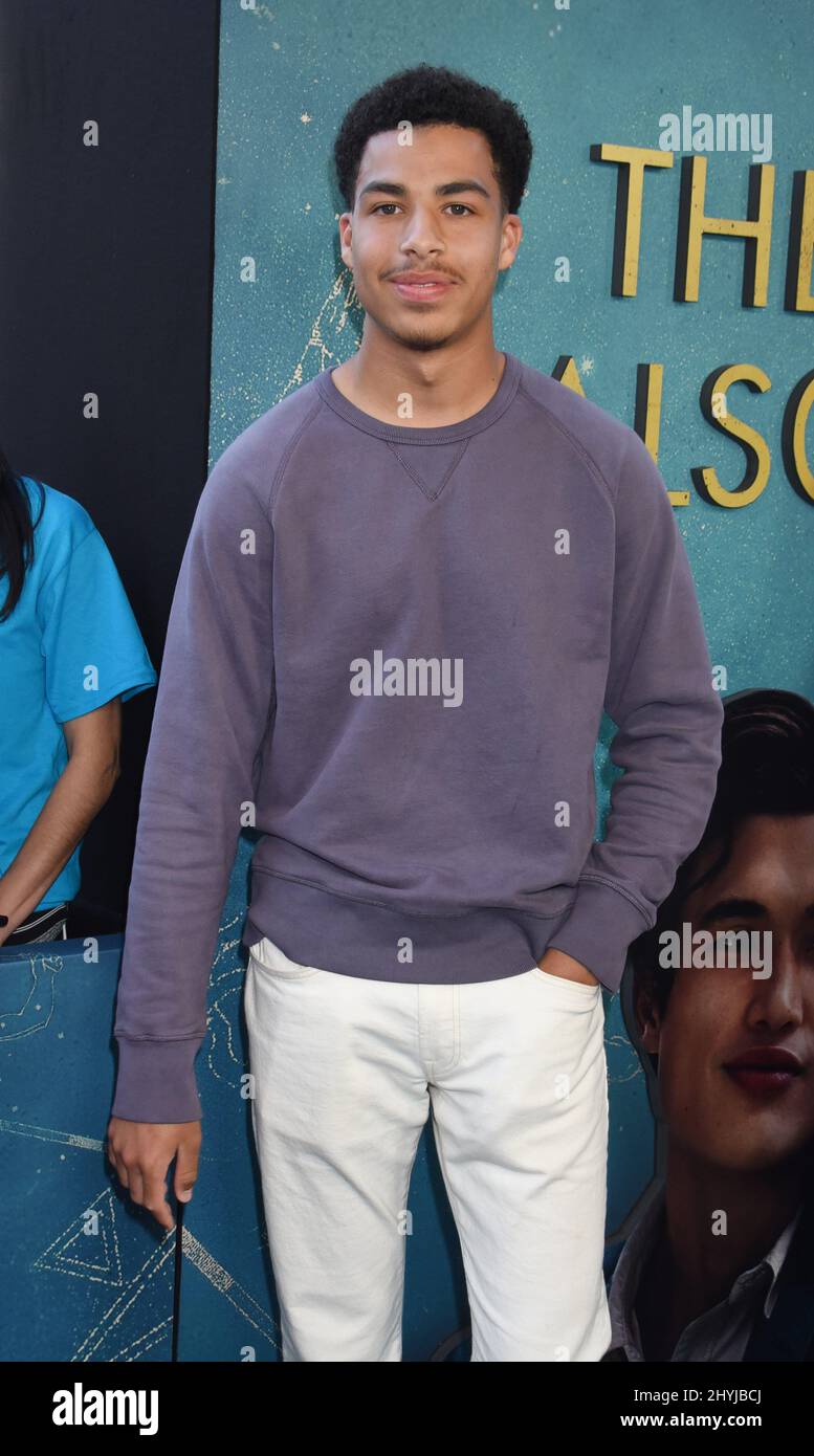 Marcus Scribner attending The Sun Is Also A Star World Premiere in Los ...
