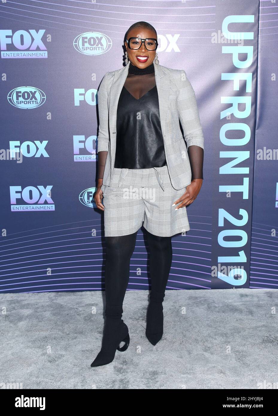 Aisha Hinds attending Fox Networks Upfront in New York Stock Photo - Alamy
