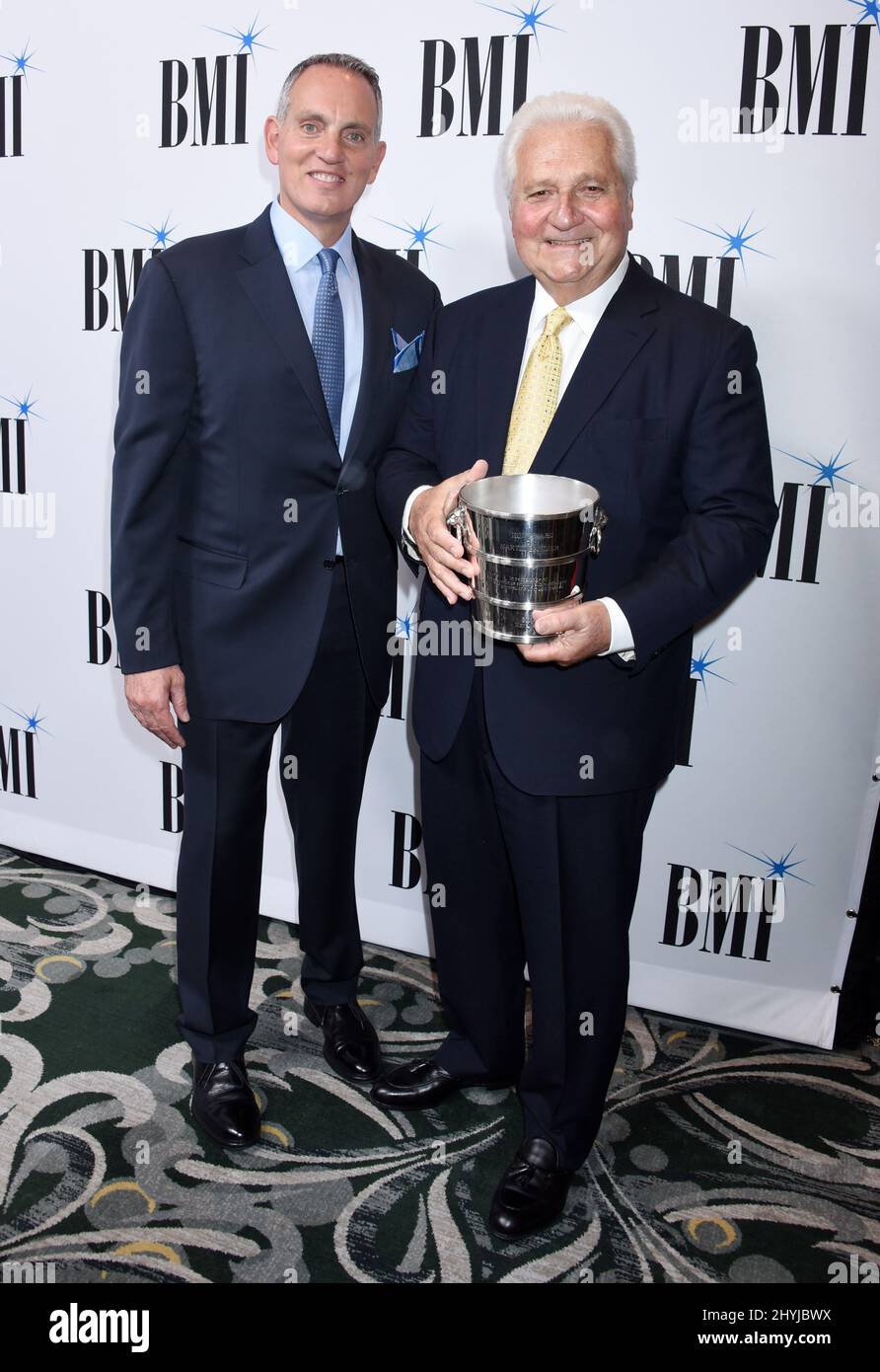 Mike O'Neill and Martin Bandier at the 2019 BMI Pop Awards held at the ...