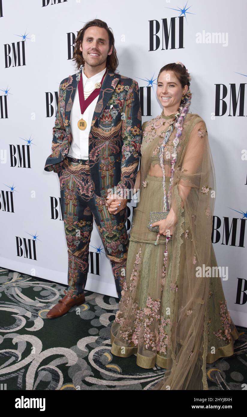 Jason Evigan and Victoria Evigan at the 2019 BMI Pop Awards held at the ...