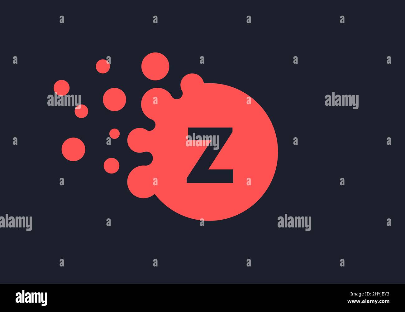 Abstract Z Letter Logo. Letter Z Logo Design with Bubble Sign Template ...