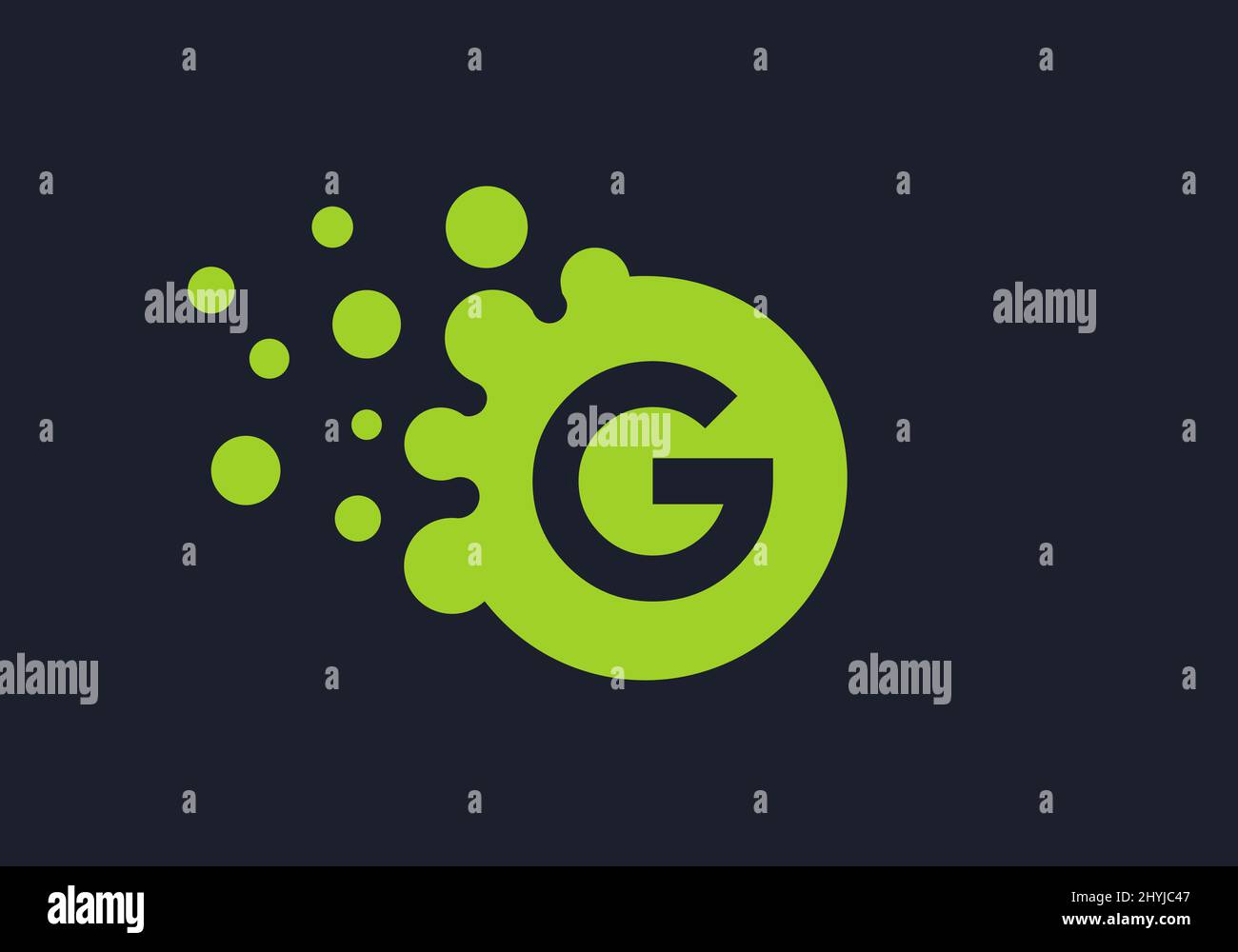 Abstract G Letter Logo. Letter G Logo Design with Bubble Sign Template ...
