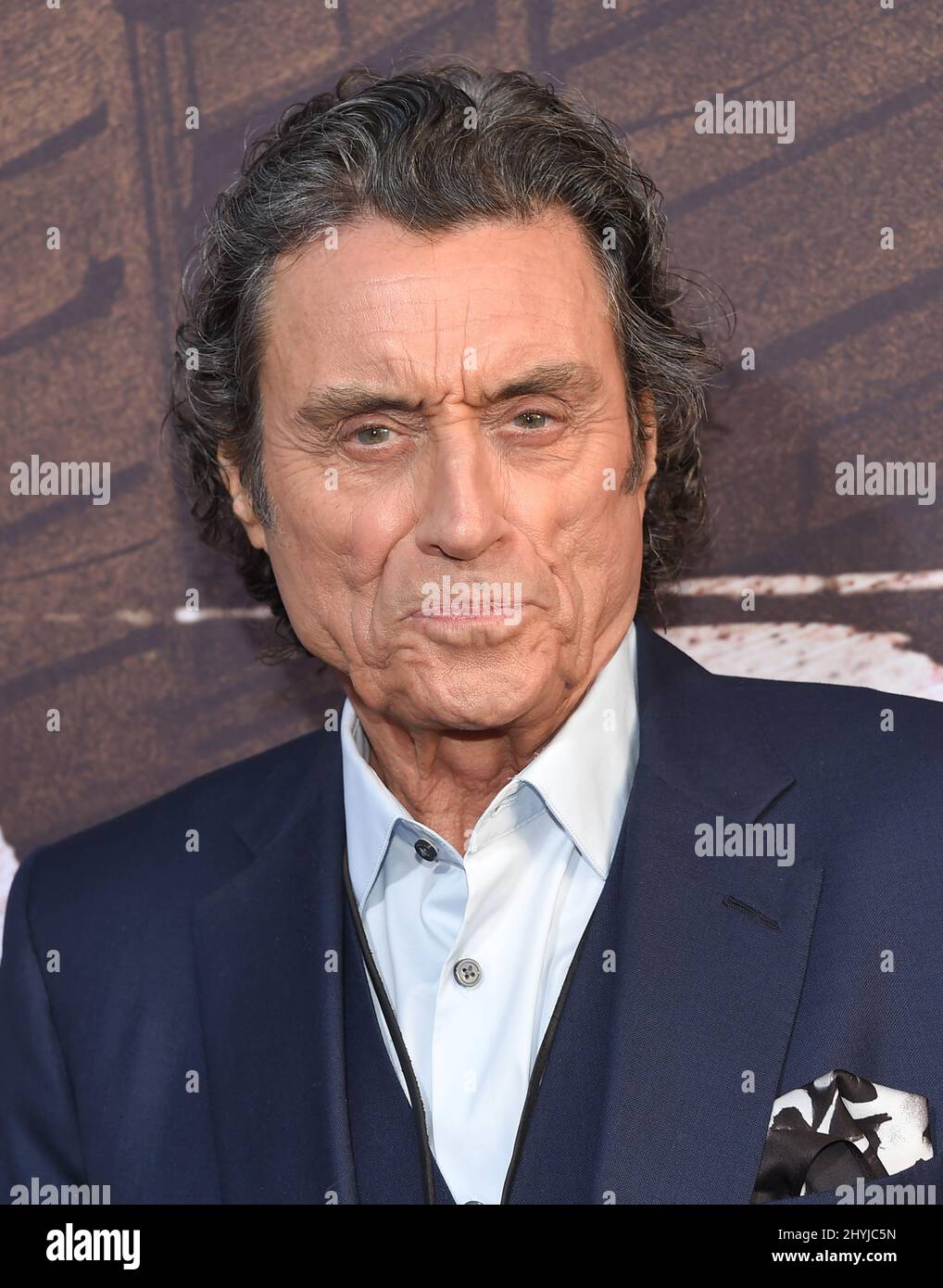 Ian McShane at HBO Films' "Deadwood" Los Angeles premiere Stock Photo ...