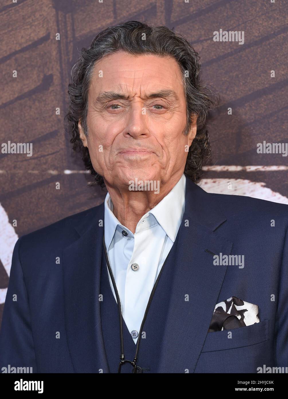 Ian McShane at HBO Films' "Deadwood" Los Angeles premiere Stock Photo ...