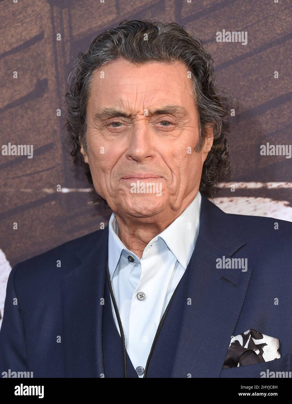 Ian McShane at HBO Films' "Deadwood" Los Angeles premiere Stock Photo ...