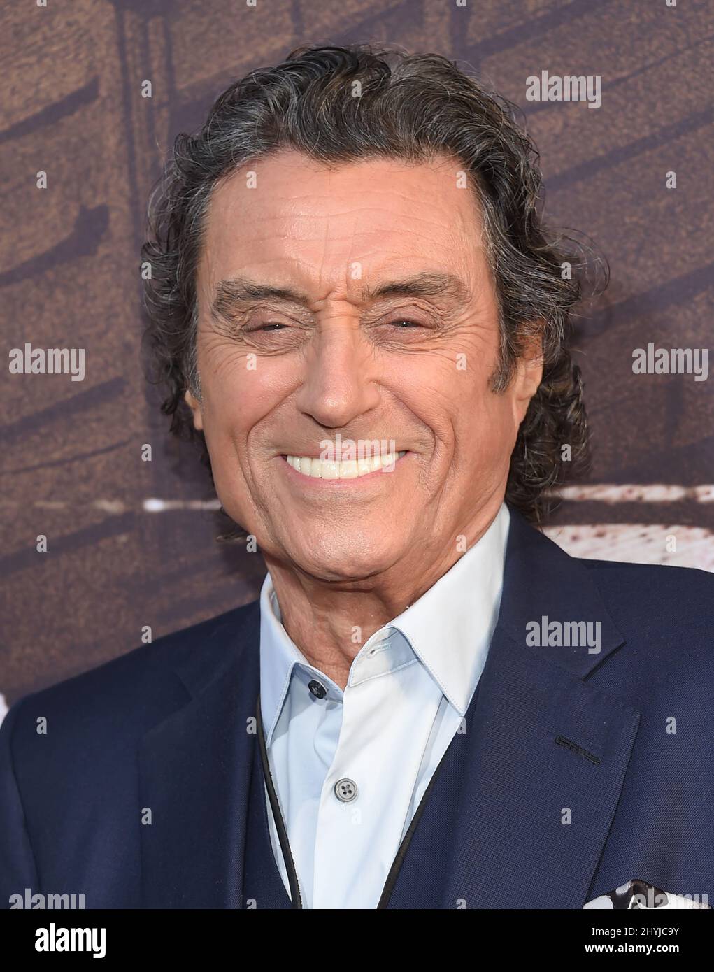 Ian McShane at HBO Films' "Deadwood" Los Angeles premiere Stock Photo ...