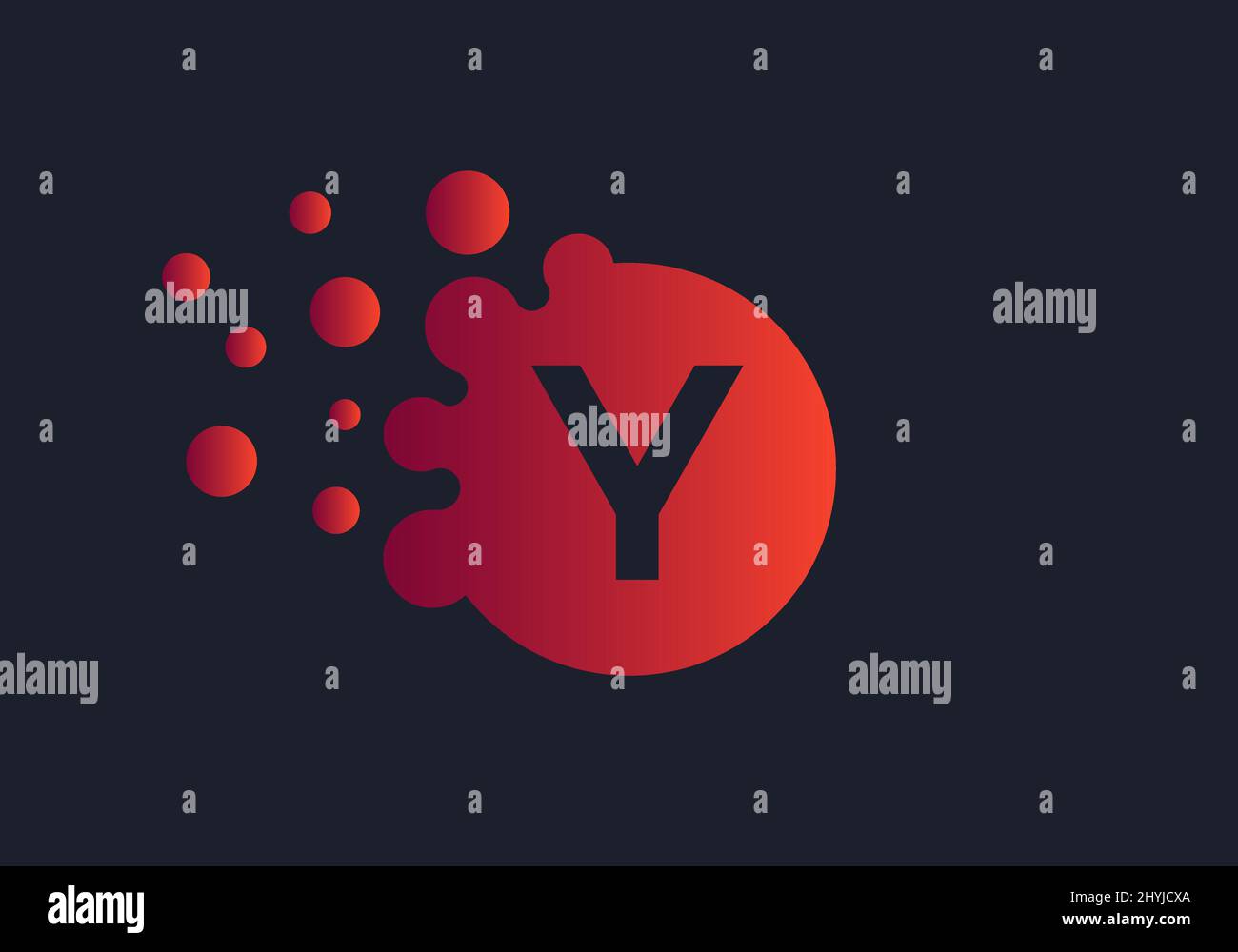 Abstract Y Letter Logo. Letter Y Logo Design with Bubble Sign Template ...