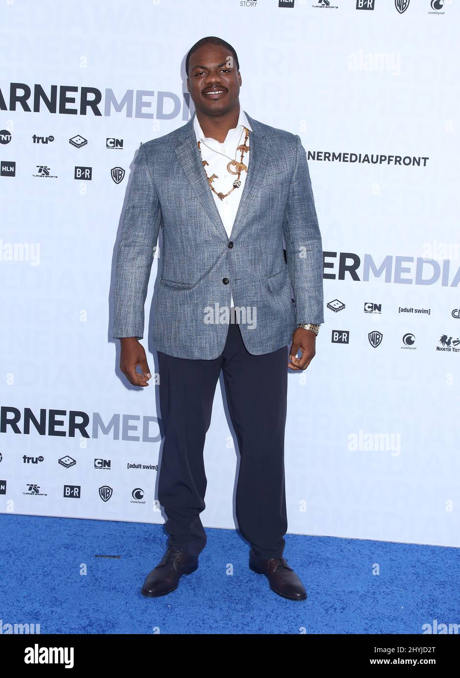 Marcus Henderson attending the WarnerMedia Upfront 2019 held at The ...