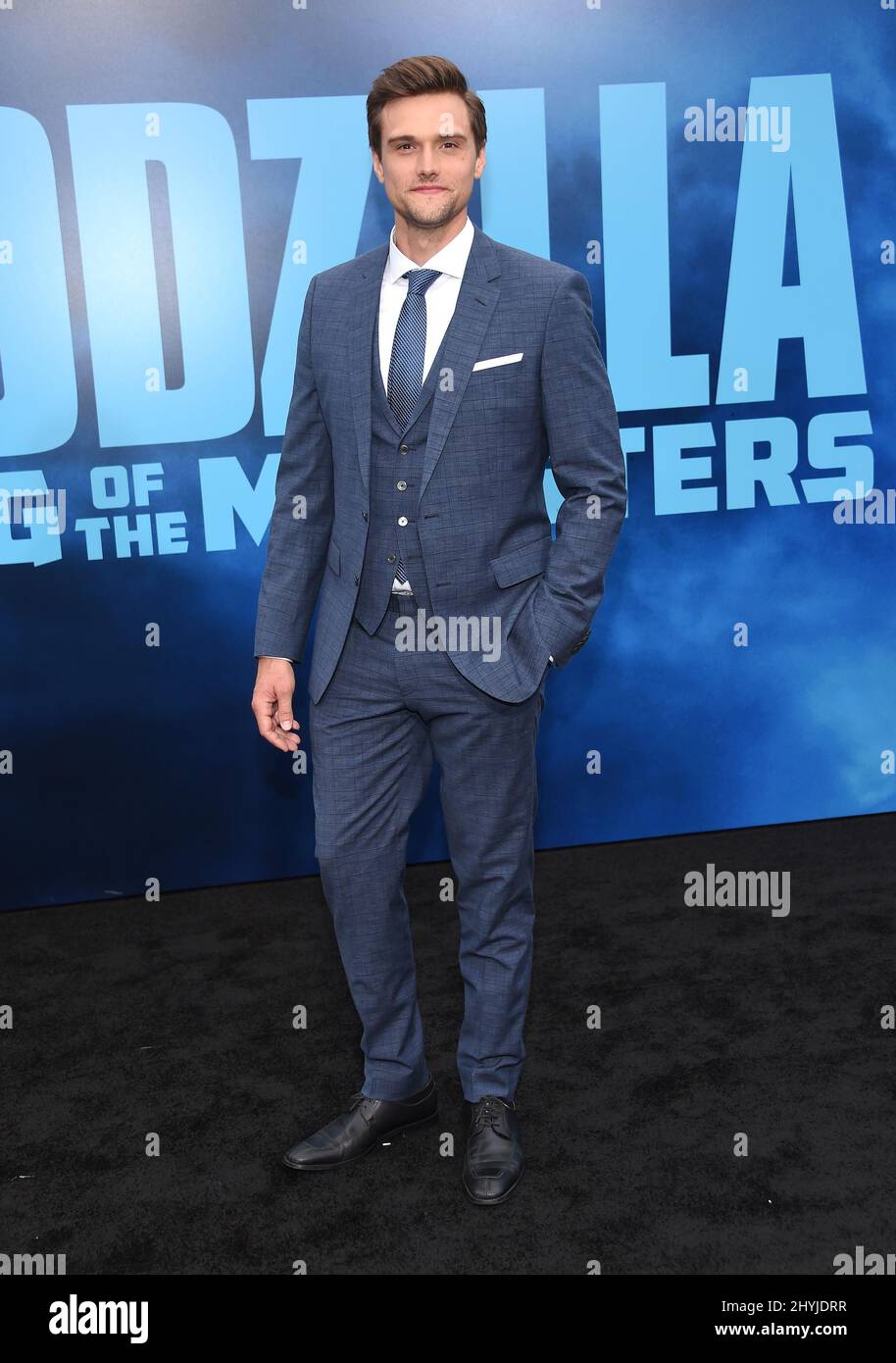 Hartley Sawyer arriving to the 'Godzilla: King of the Monsters' Stock ...