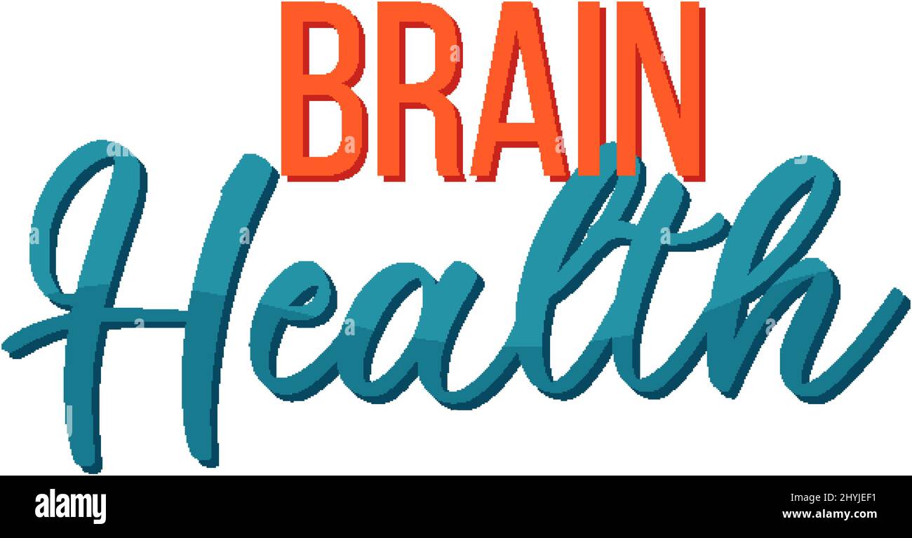 Poster design with word brain health illustration Stock Vector Image ...