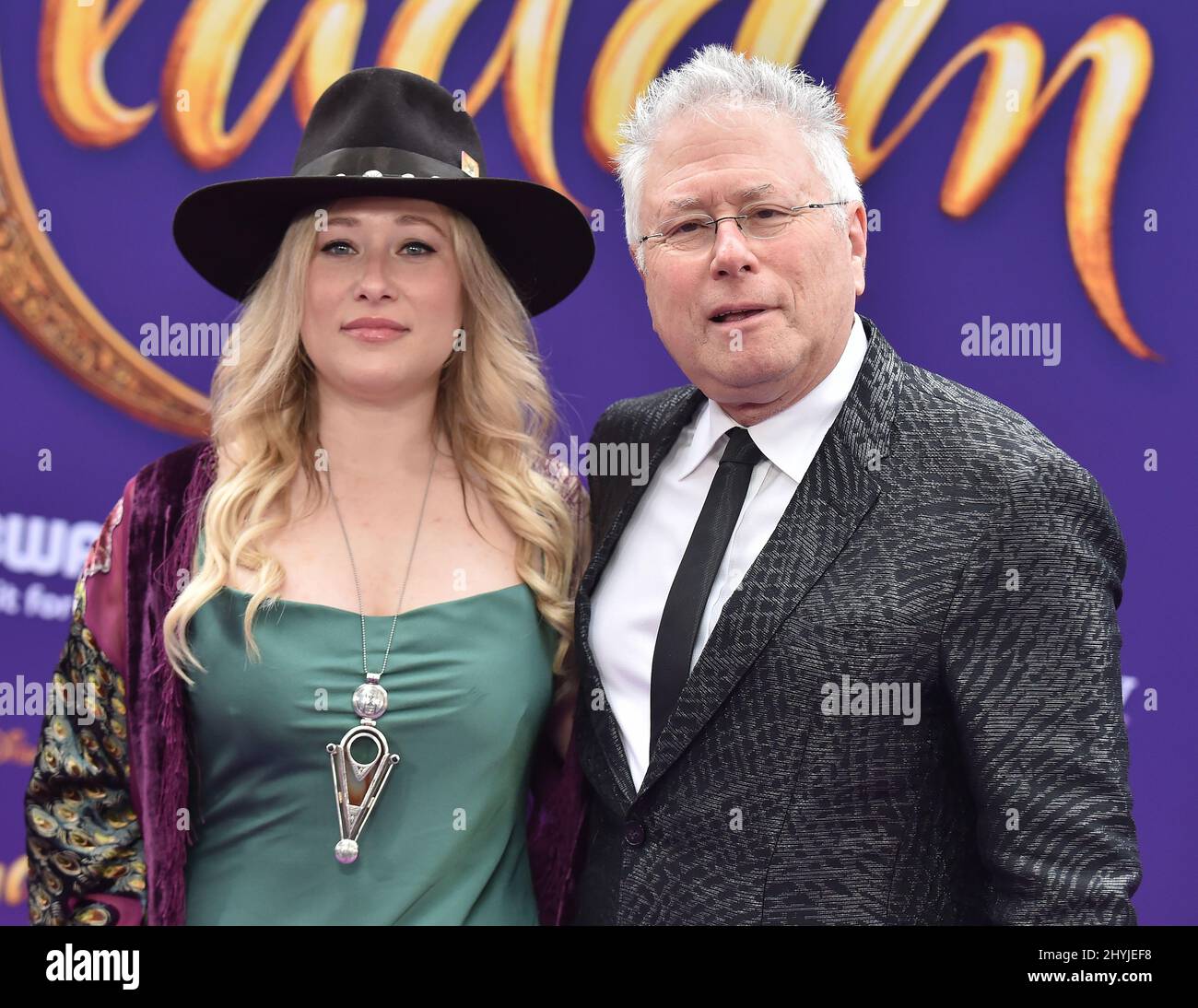 Anna Rose and Alan Menken arriving to the 'Aladdin' World Premiere at ...