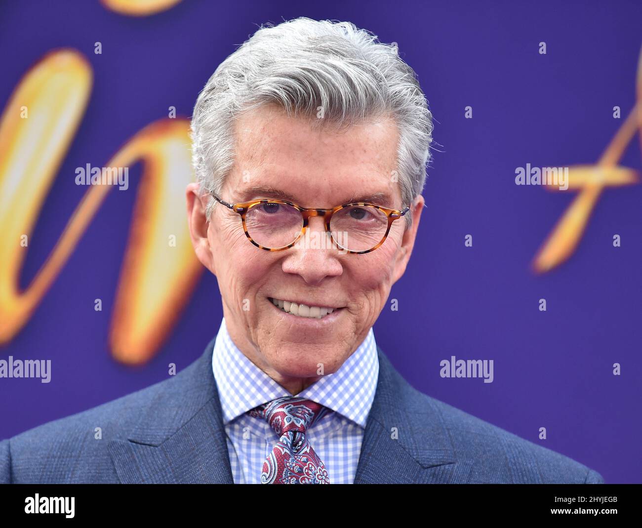 Michael Buffer arriving to the 'Aladdin' World Premiere at El Capitan ...