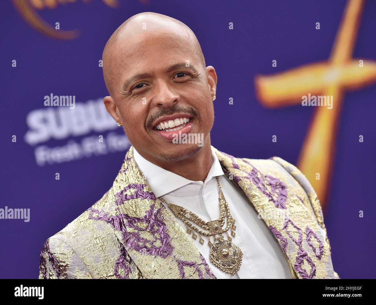 Jamal Sims arriving to the 'Aladdin' World Premiere at El Capitan ...