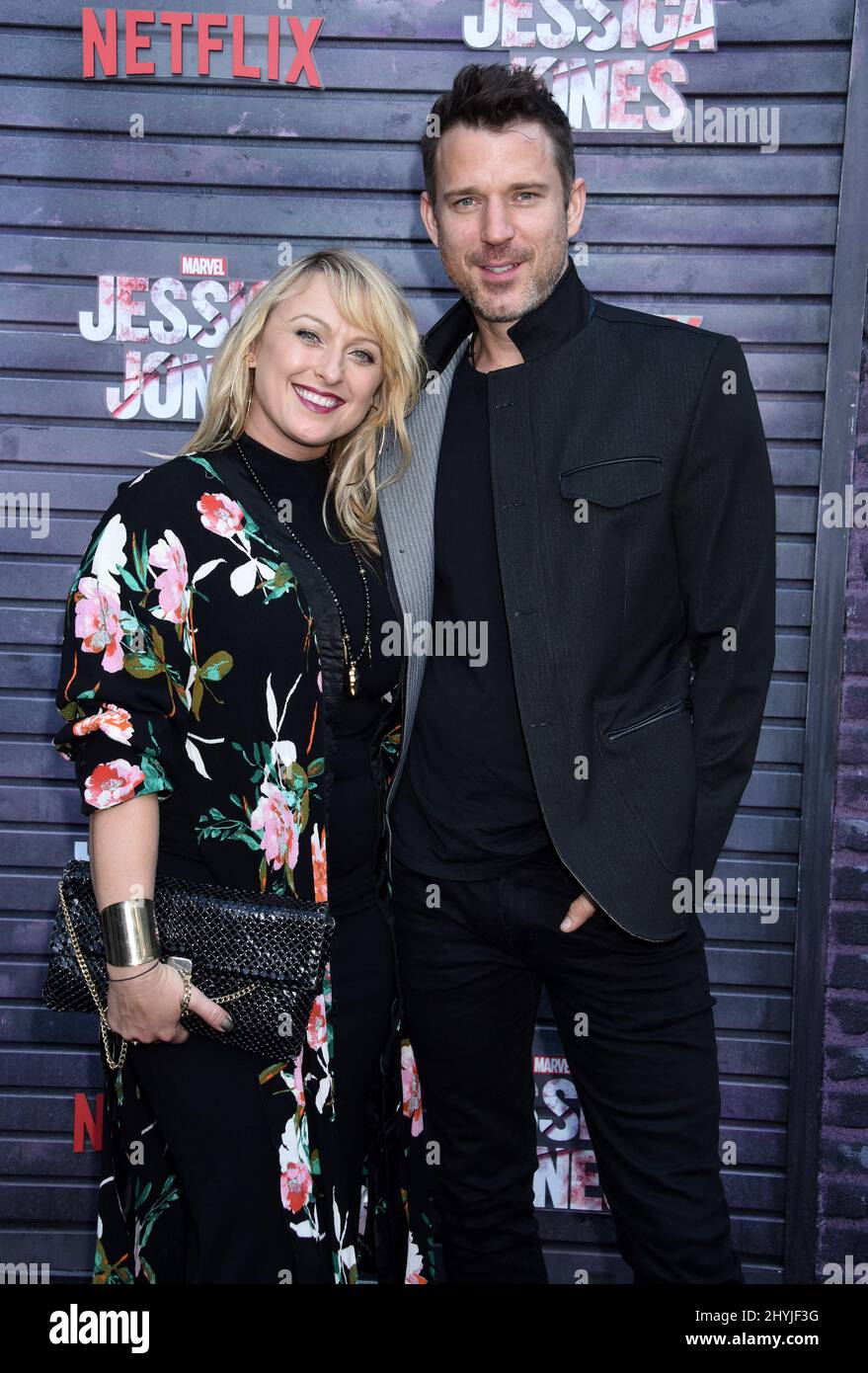 Wil Traval and Teresa Livingstone Traval attending Marvel's "Jessica ...