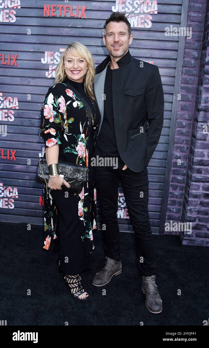 Wil Traval and Teresa Livingstone Traval attending Marvel's "Jessica ...